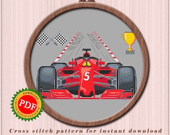 Nascar Cross Stitch | Etsy