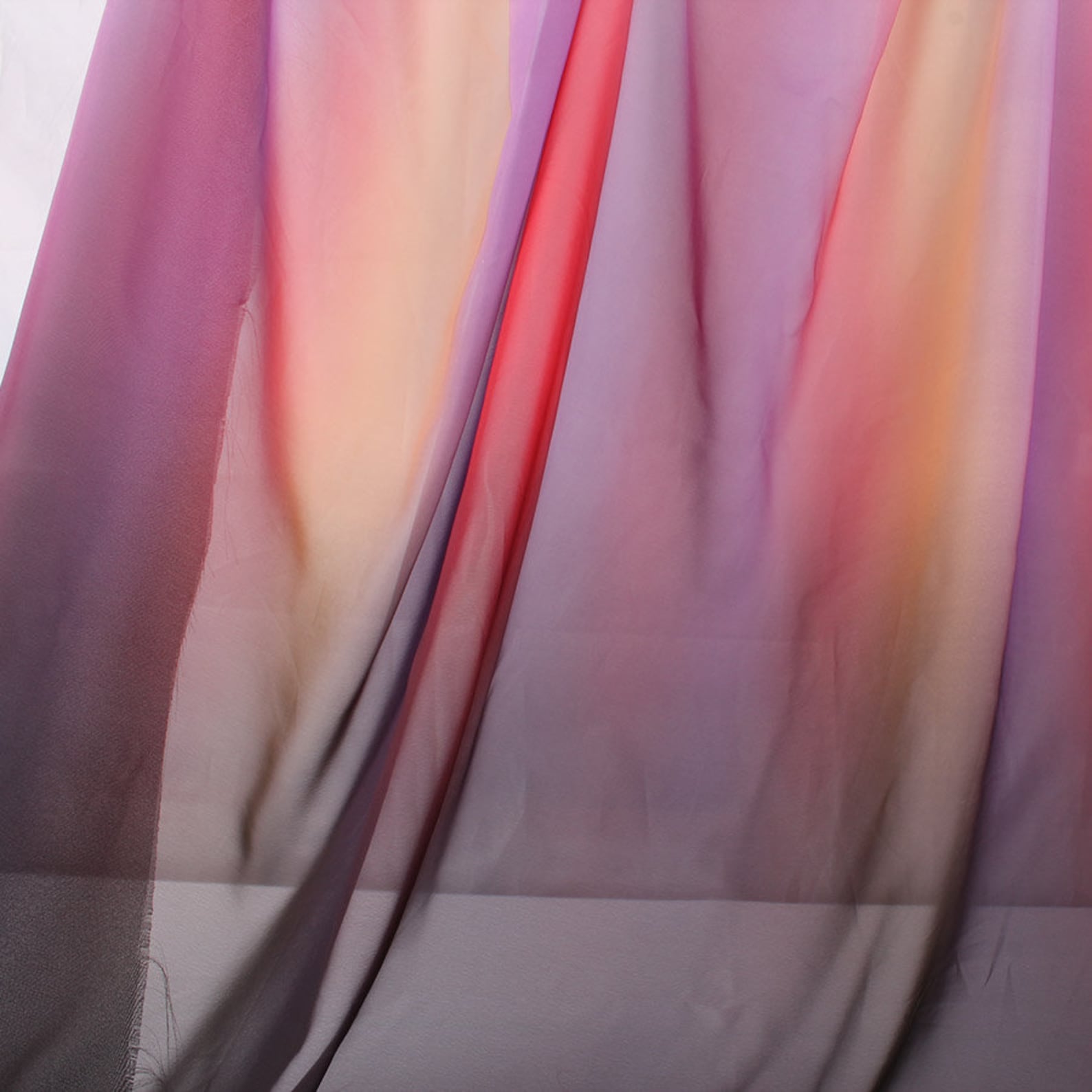 Imitated Silk Fabric Changing Shade 100d Chiffon Fabric Sheer | Etsy