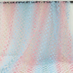 Gradient Flowers Appliqued Lace Fabric Wedding Clothing Dress Making ...