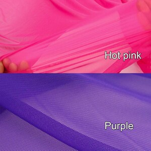 1 Yard High-elastic Ultrafine Nylon Thin Power Mesh Net Fabric Flesh ...