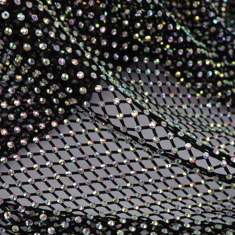 Rhinestone Mesh - Etsy