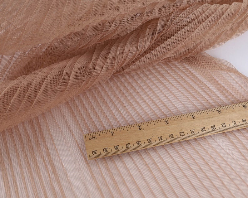 Small Crinkles Pleated Mesh Fabric Sheer Soft Net for Tulle Skirts ...