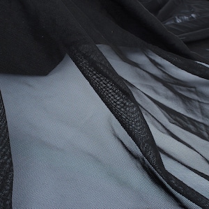 1 Yard High-elastic Ultrafine Nylon Thin Power Mesh Net Fabric Flesh ...