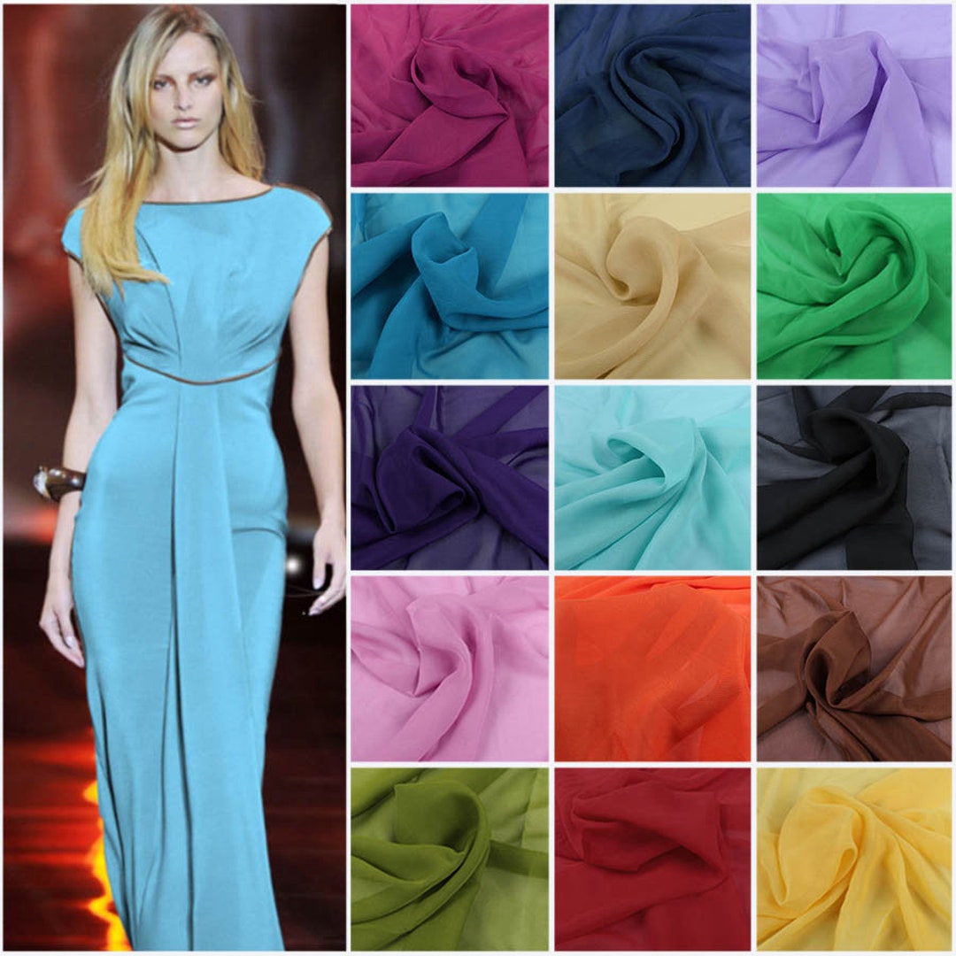 100 polyester chiffon fabric store