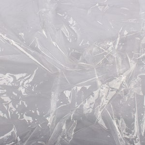 1 Yard - Transparent TPU Clear Fabric Windproof Waterproof Raincoat ...
