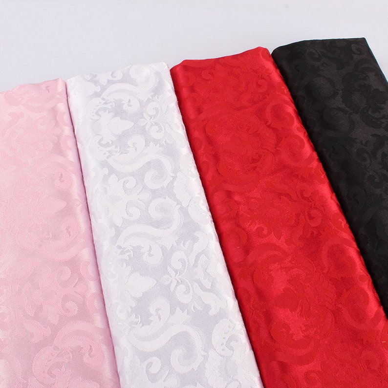 Solid Color Vintage Jacquard Fabric Retro Cloth Making Cheongsam Hanfu ...