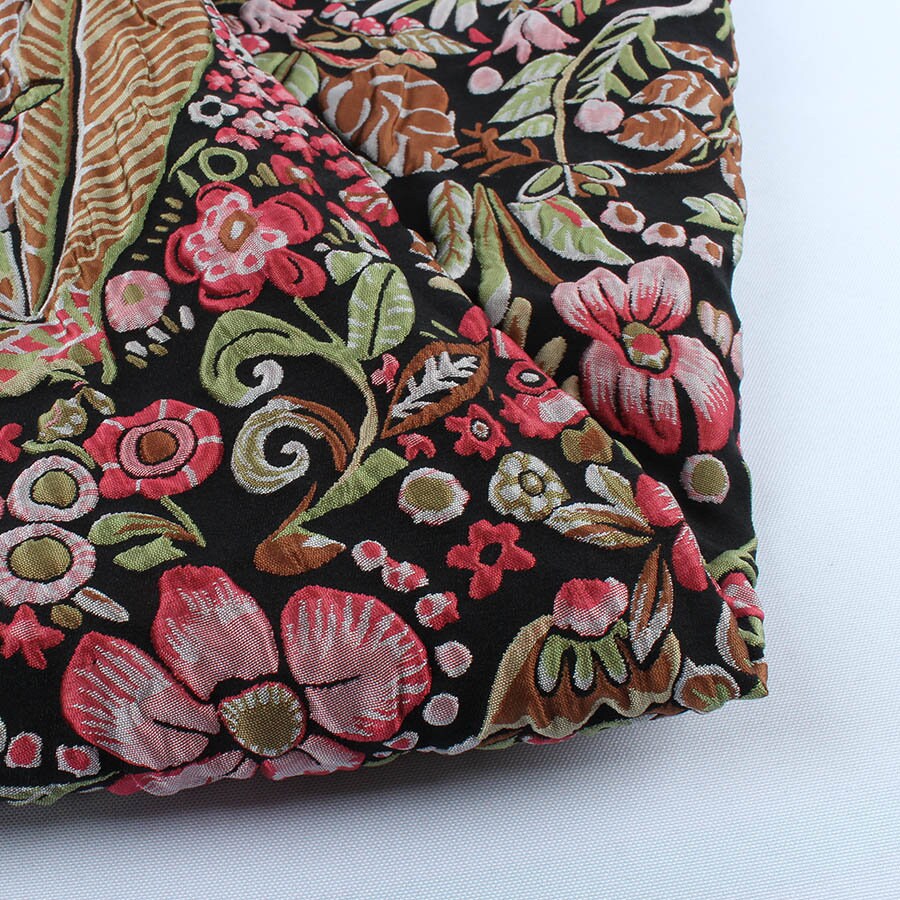 Wunderschöner floraler Brokat Stoff Jacquard Damen | Etsy