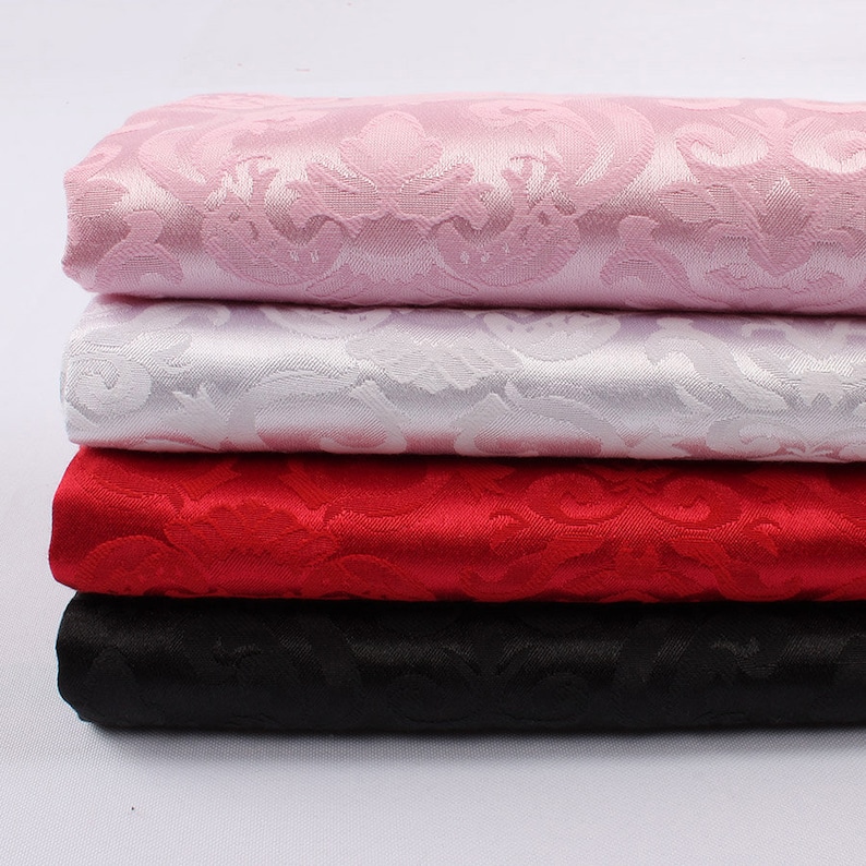 Solid Color Vintage Jacquard Fabric Retro Cloth Making - Etsy