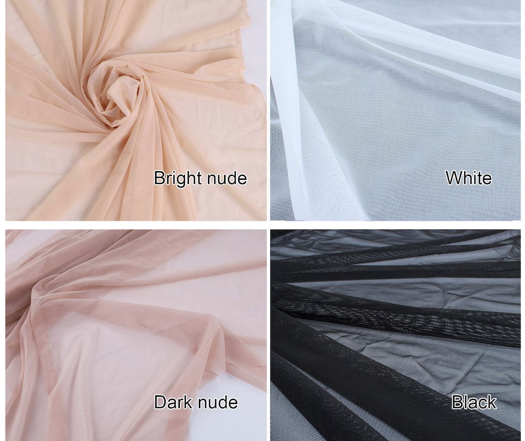 Nude Superfine Nylon 4 Way Stretch Spandex Mesh Fabric Underwear ...