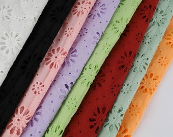 Cotton radical Eyelet Fabric