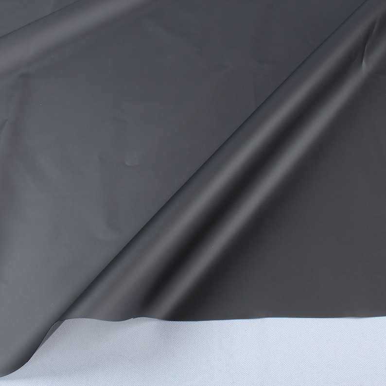 Frosted Matte Black TPU Fabric Waterproof Raincoat Creative Designer's ...