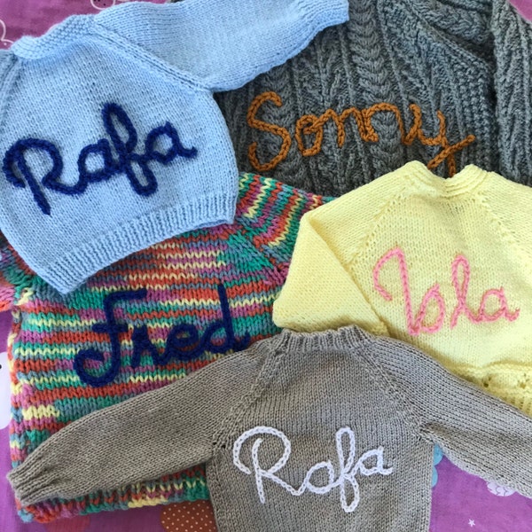 Personalised Jumper Embroidery - Etsy UK