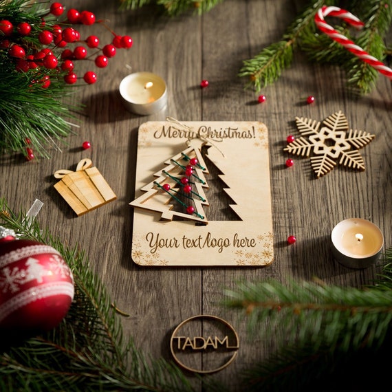 Boho Christmas Card Personalized Fancy Greetings With Noel - Etsy