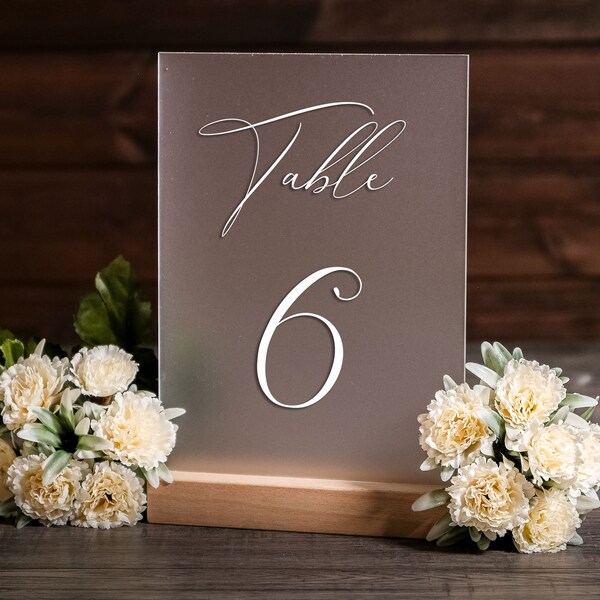 Fancy Table Numbers - Etsy