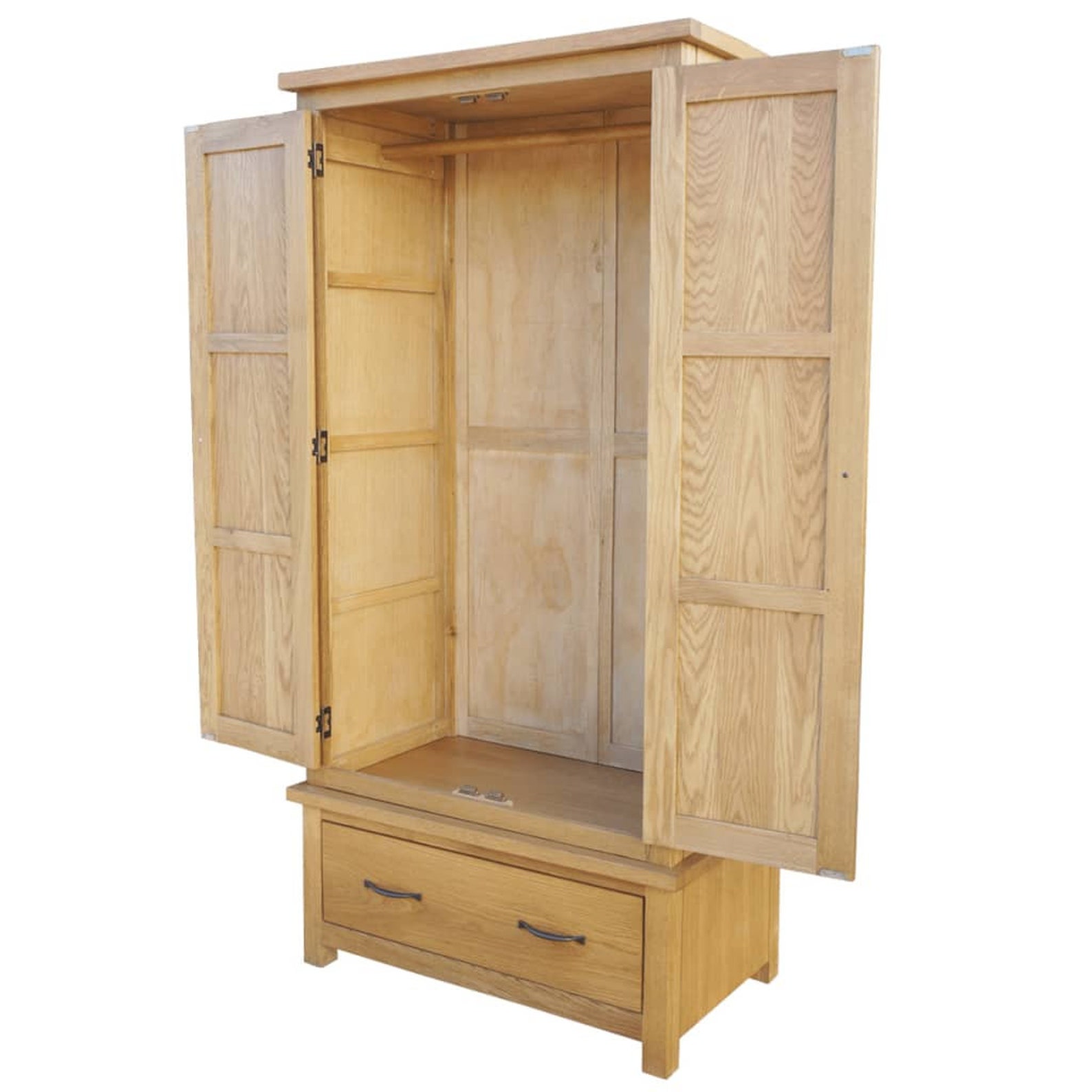 Armario rústico Armoire Madera de Roble Macizo con 1 Cajón | Etsy