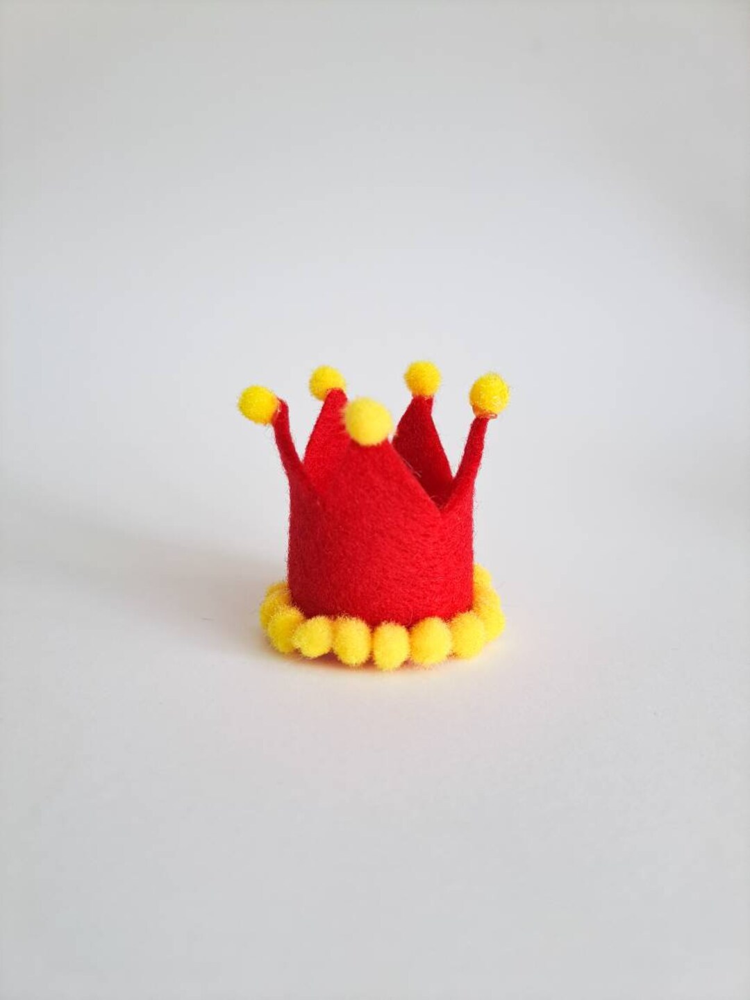 Crown Red and Yellow Party Hat - Etsy