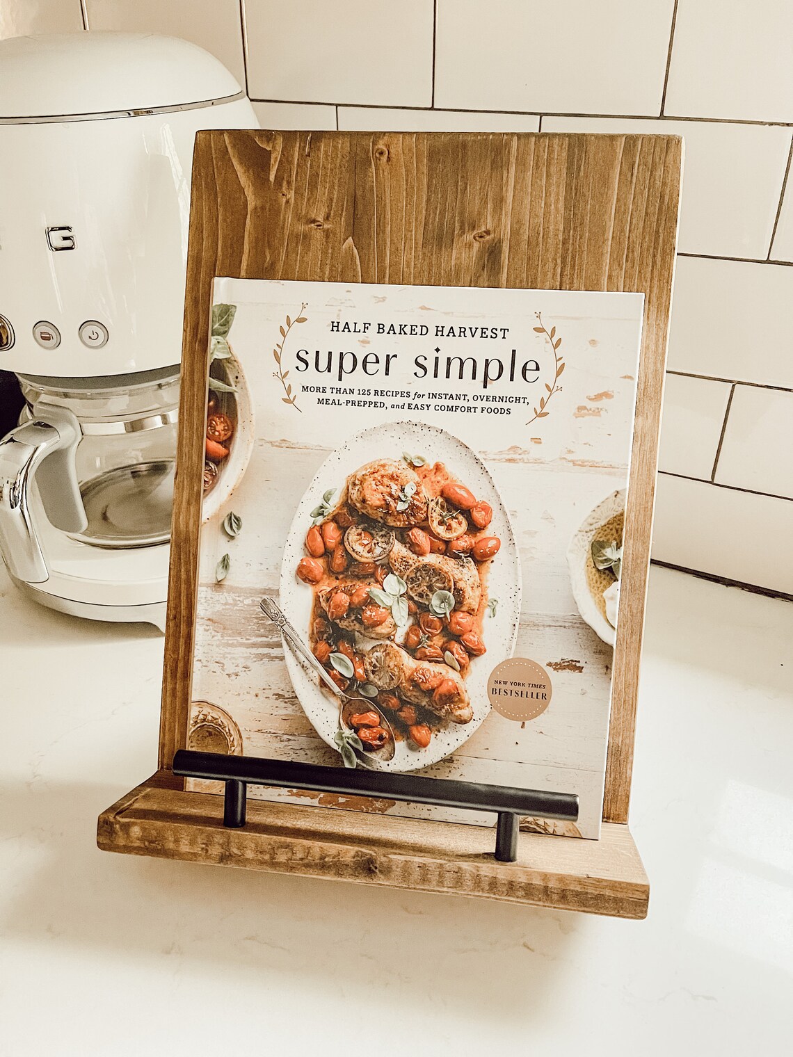 Cottage Cookbook Holder With Straight Edge - Etsy