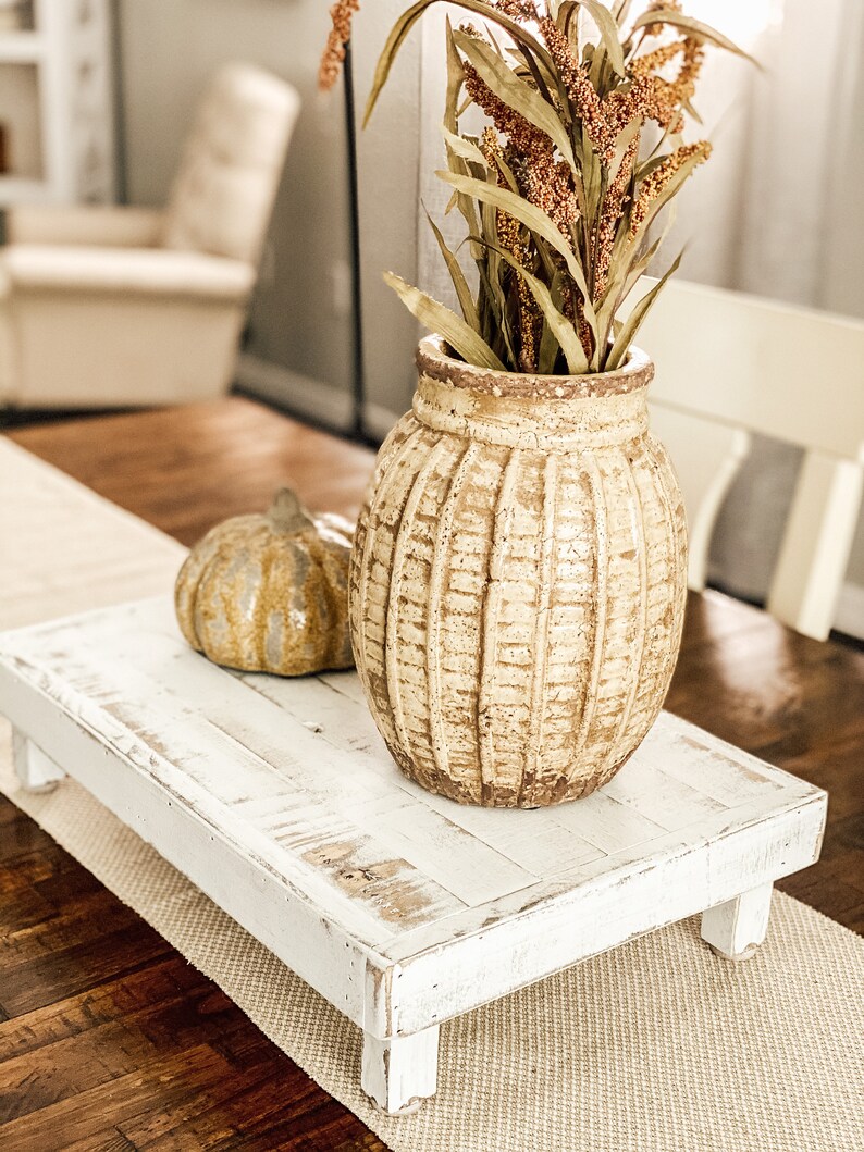 White Rustic Wooden Riser - Etsy