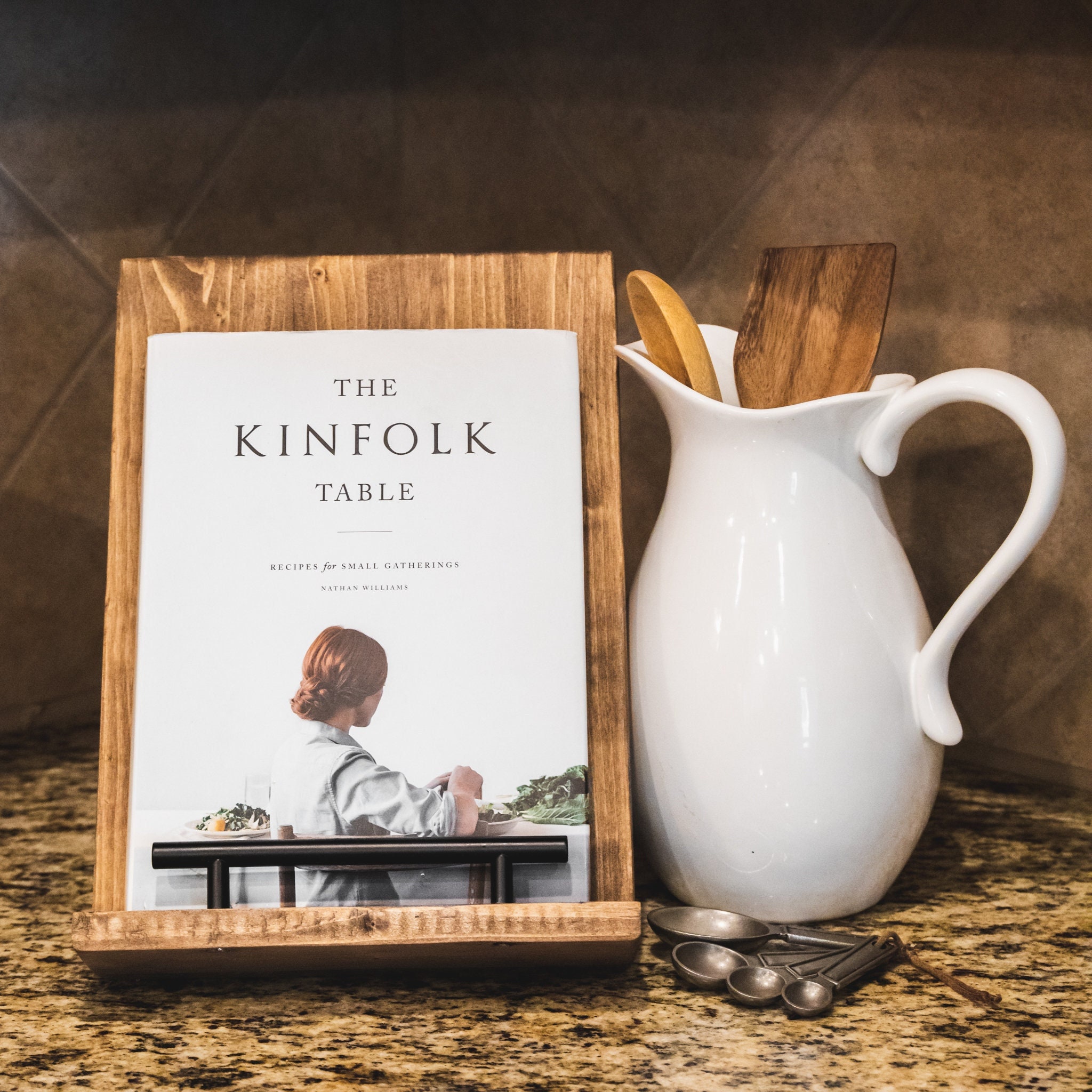 Cottage Cookbook Holder With Straight Edge - Etsy