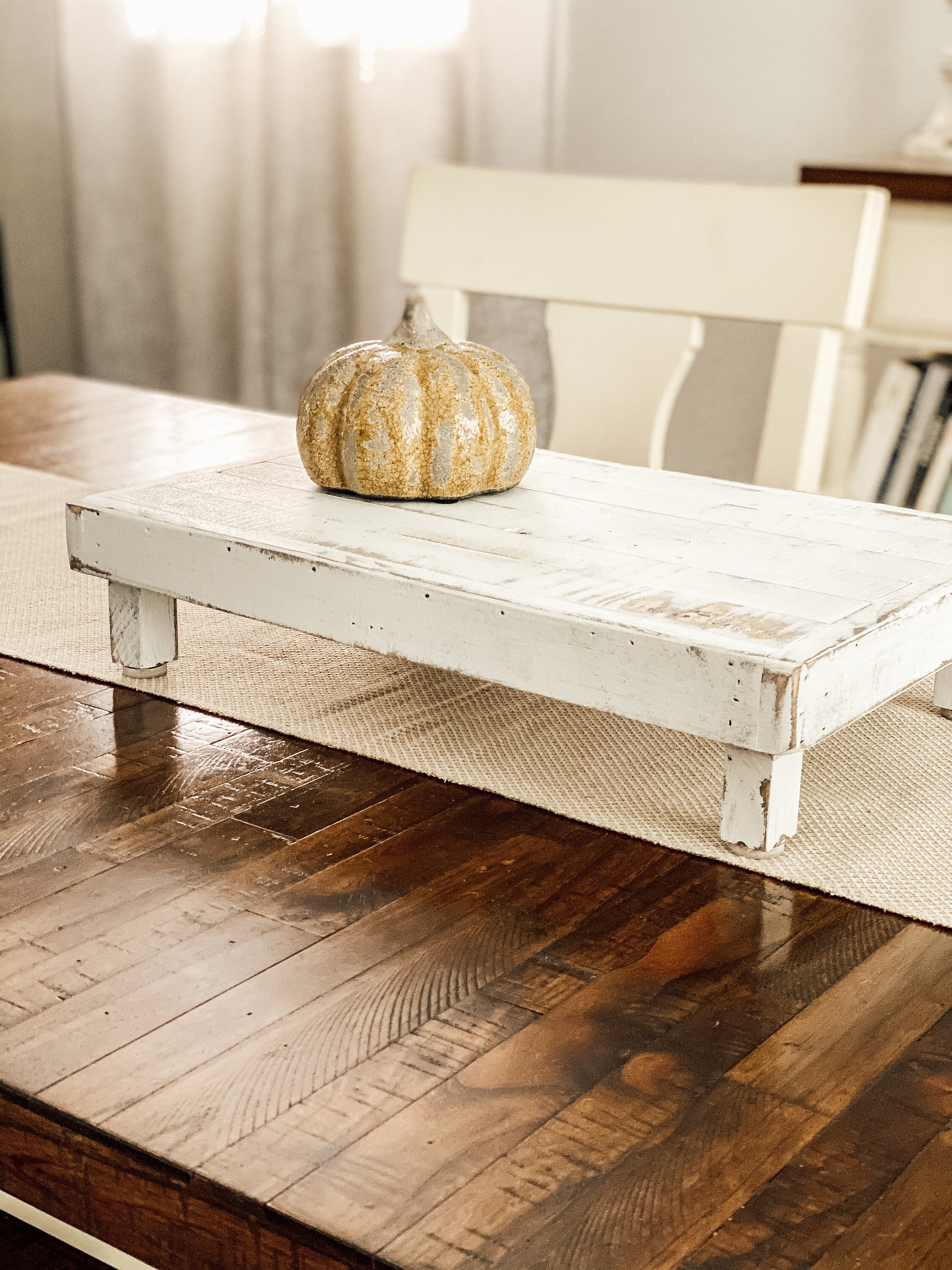 White Rustic Wooden Riser - Etsy