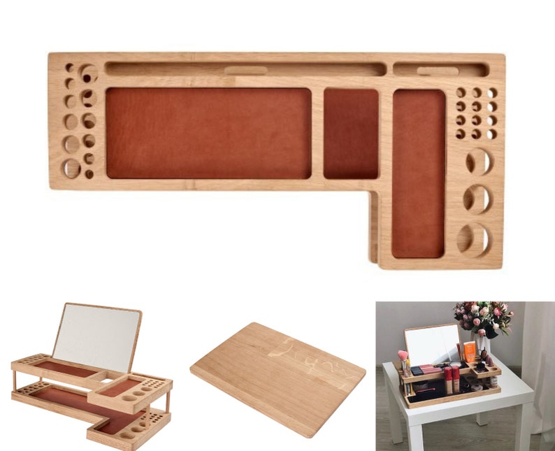 Desktop Organizer Arioso Makeup for Girls Desk Assistant - Etsy