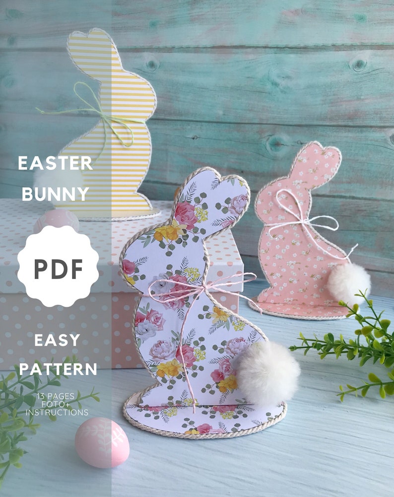 Easy Easter Bunny PDF Pattern Easter Decoration | Etsy