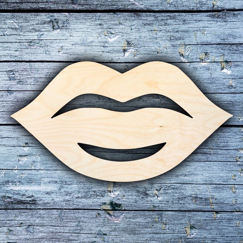 Lips Cut Out - Etsy