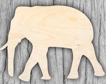 Elephant Wood Cutout Small Shapes for Projects or Other Use - Etsy