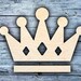 Wooden Crown Cut Out Shape Laser Cut Wood Shape of Crown DIY Crafts ...