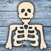 Wooden Skeleton Cut Out Shape Laser Cut Wood Shape of Skeleton Torso ...