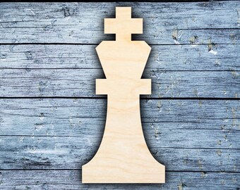 Wooden Pawn Cut Out Shape Laser Cut Wood Shape of Big Foot Pawn DIY ...