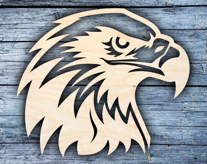 Wooden Eagle Head Cut Out Shape - Laser Cut Wooden Shape of Eagle ...