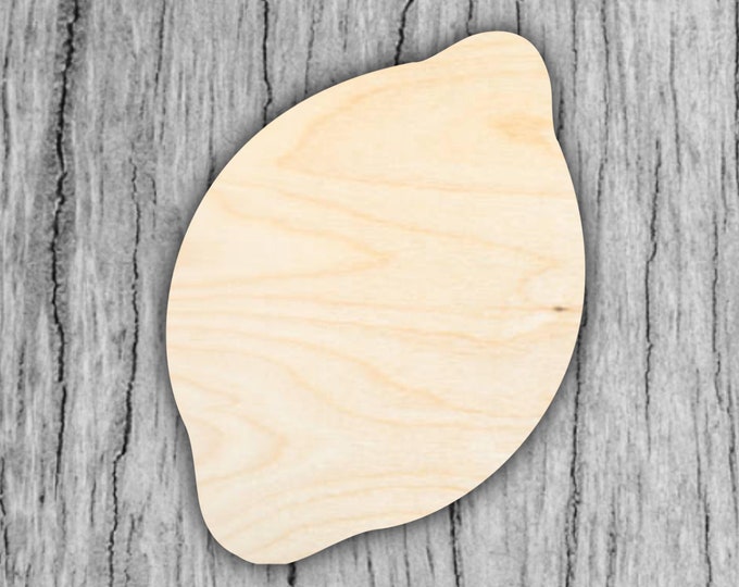 Unfinished Lemon Lime or Painted Wood Cutouts Wooden Lemons Ornament ...