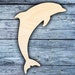 Wood Dolphin Cut Out Shape - Laser Cut Wooden Shape Dolphin for DIY ...