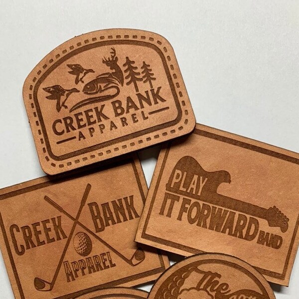 Leather Logo Patch - Etsy