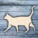 Wooden Cat Cut Out Shape - Laser Cut Wood Shape of Cat DIY Crafts ...