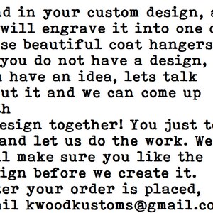 Customized Hat / Coat Rack Hanger, Your Text, Logo, or Design Made ...