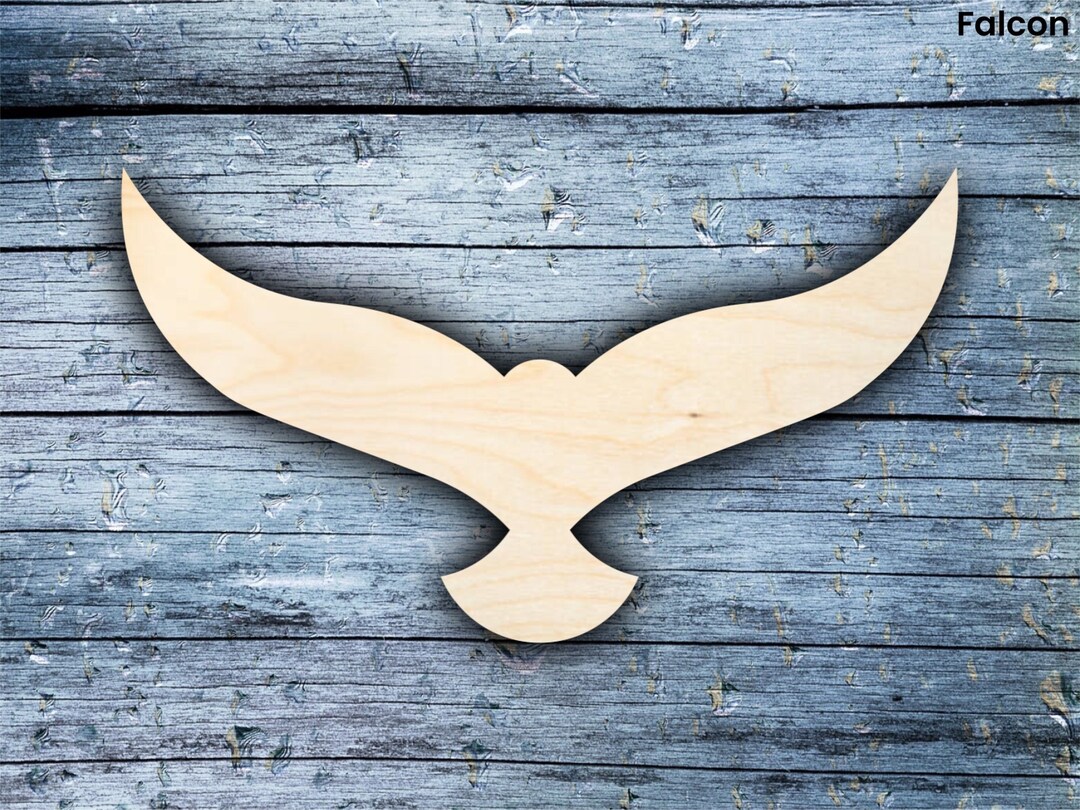 Wooden Falcon Cut Out Shape Laser Cut Wood Shape of Falcon Bird Gifts ...