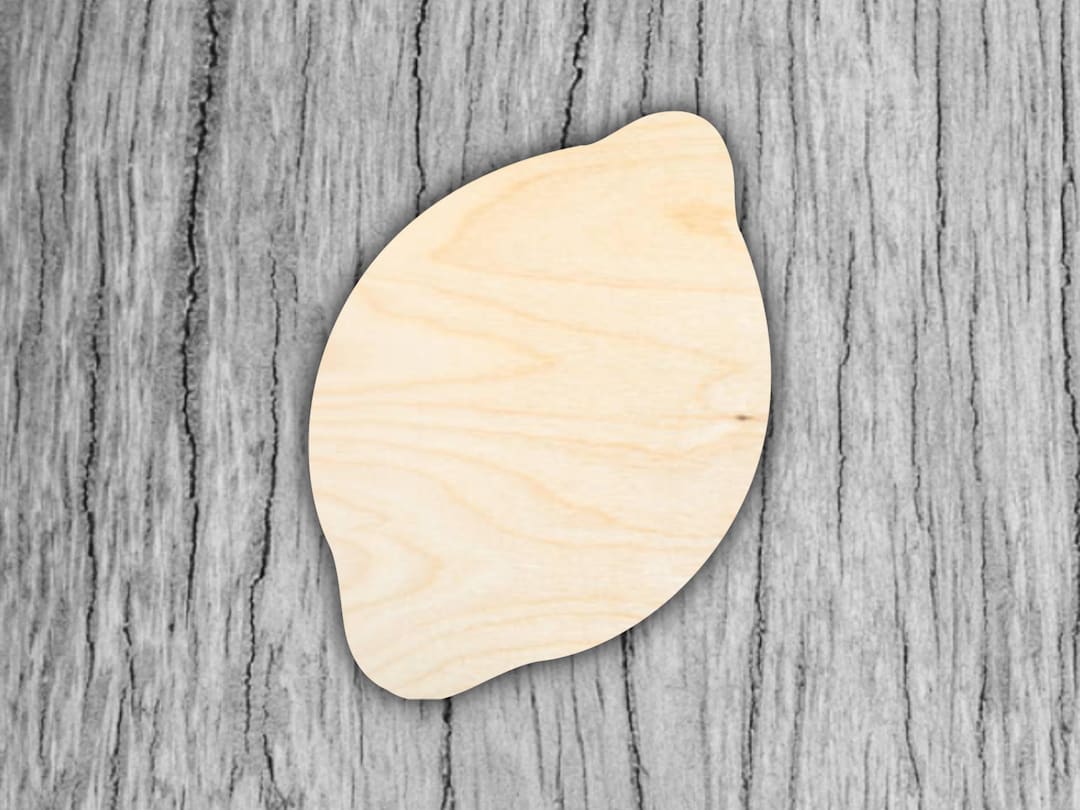 Wooden Lemon Cut Out Shape Laser Cut Wooden Shape Lemon Lime Sign DIY ...