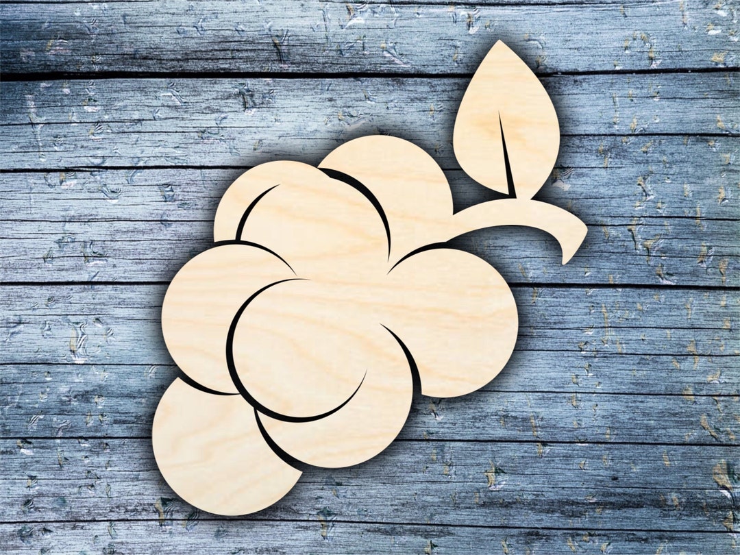 Wooden Grapes Cut Out Shape - Laser Cut Wooden Shaped Grapes Cut Out ...