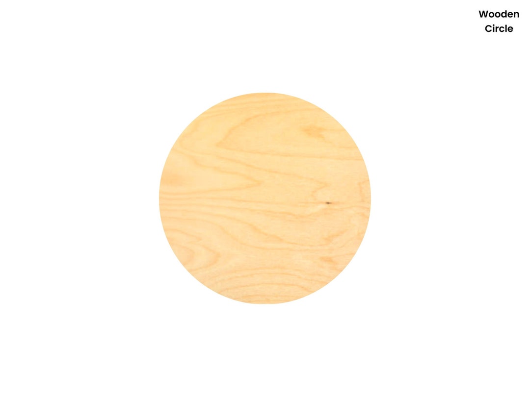 Custom Size Wooden Circle Cut Out Shape Laser Cut Wooden Shape Circle ...