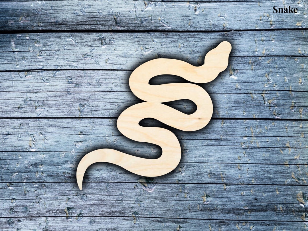 Wooden Snake Cut Out Shape - Laser Cut Wooden Shape Snake for DIY ...