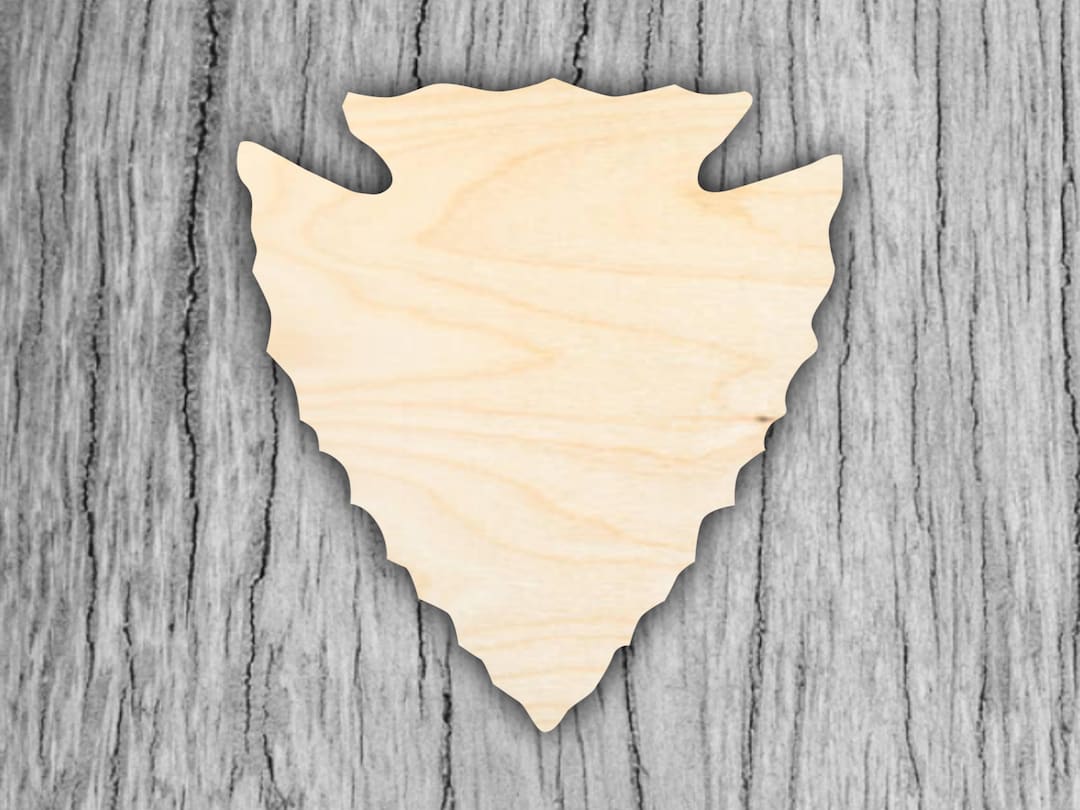 Wooden Arrowhead Cut Out Shape Laser Cut Wooden Shape Arrowhead Sign ...