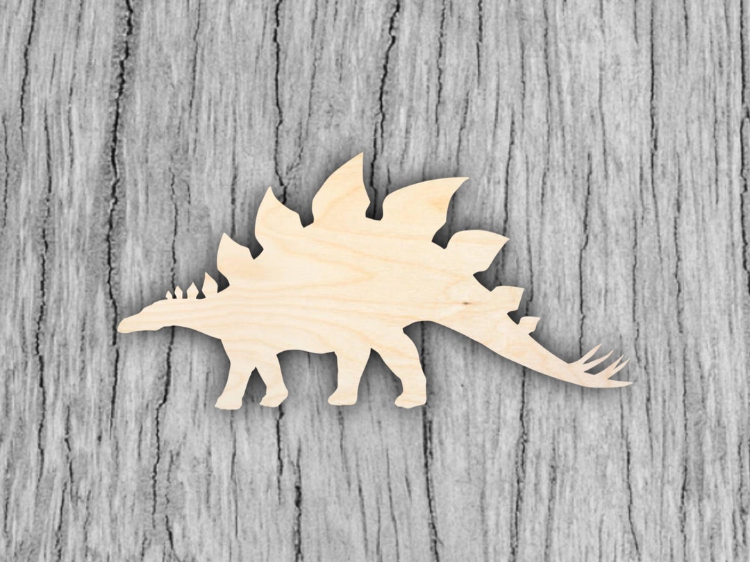 Stegosaurus Wooden Cut Out Shape - Laser Cut Wooden Shape Stegosaurus ...