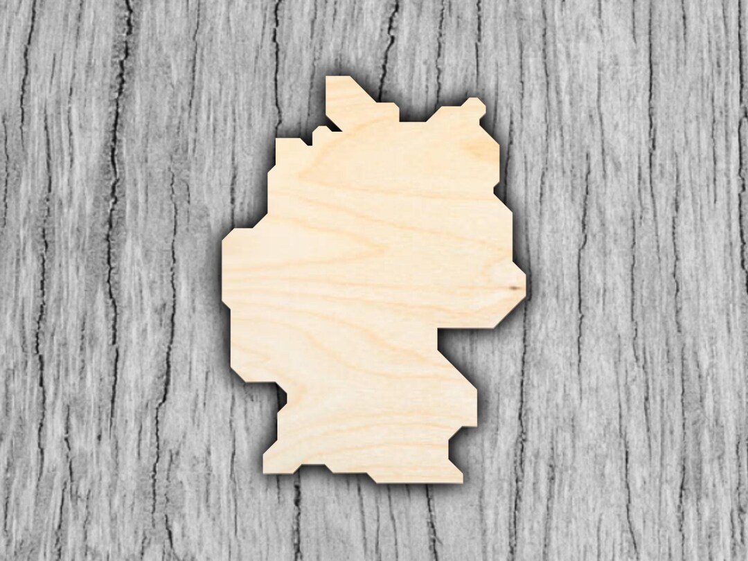 Wood Germany Cut Out Shape - Laser Cut Wooden Shaped Germany for DIY ...
