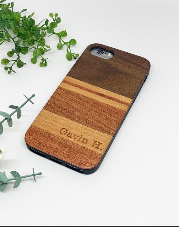 Your Name Engraved Into a REAL Wooden Custom Phone Case - Etsy