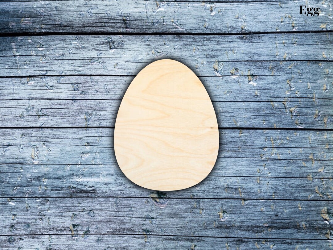 Wooden Egg Cut Out Shape Laser Cut Wooden Shape Egg Sign DIY Crafts ...