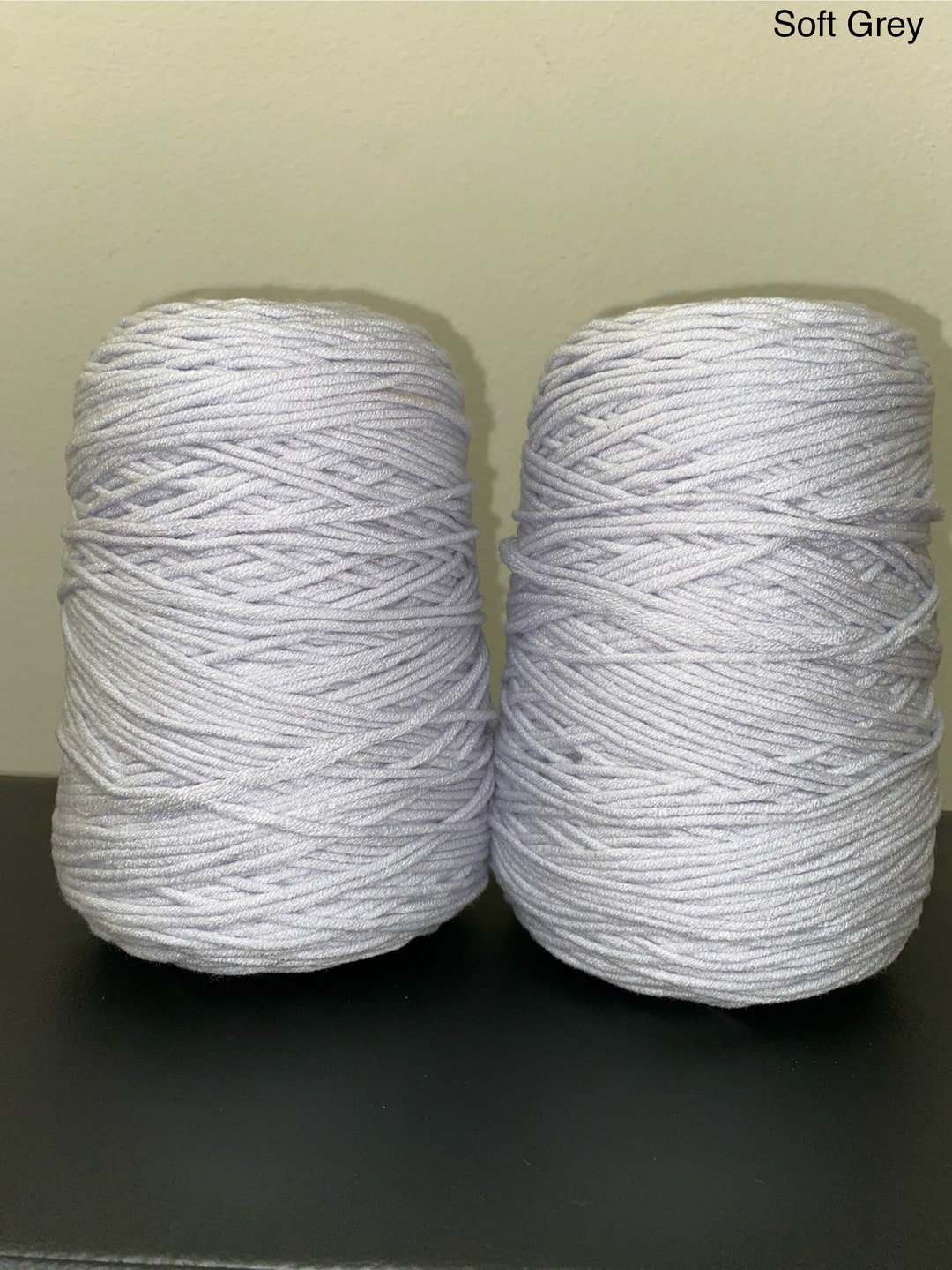 Two Cones Grey Tufting Yarn Two Cones Soft Grey Yarn 3mm 8ply 400g ...
