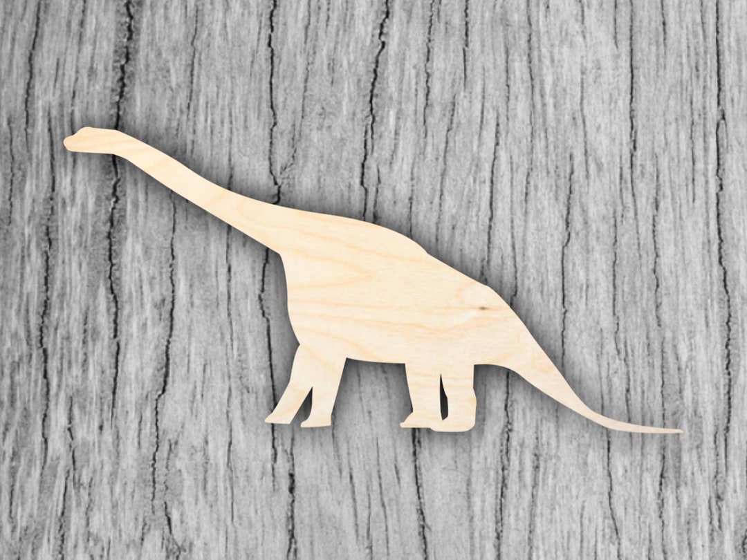 Wooden Brachiosaurus Cut Out Shape Laser Cut Wood Shape of ...