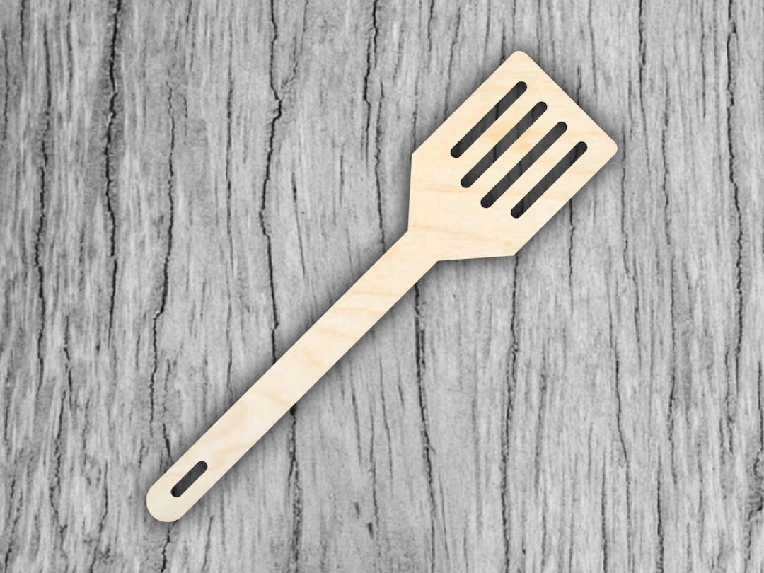 Wooden Spatula Cut Out Shape - Laser Cut Wooden Shape of Spatula ...